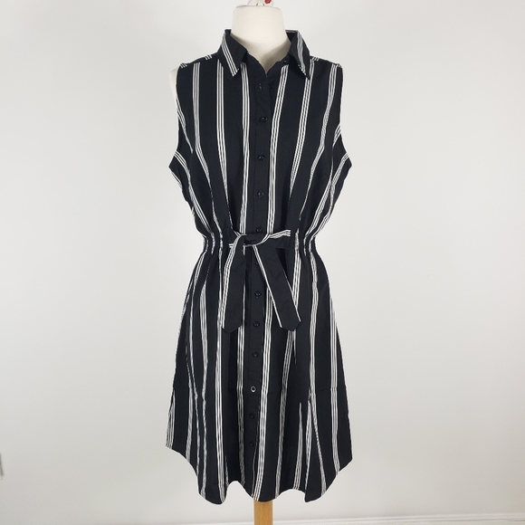 Millenium | Dresses | Millenium Stripe Shirt Dress Large | Poshmark